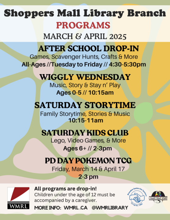 What's New at the Shoppers Mall Branch | Western Manitoba Regional Library